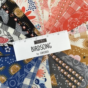 Birdsong Layer Cake by Gingiber for Moda Fabrics, 42 10 Precut Cotton ...