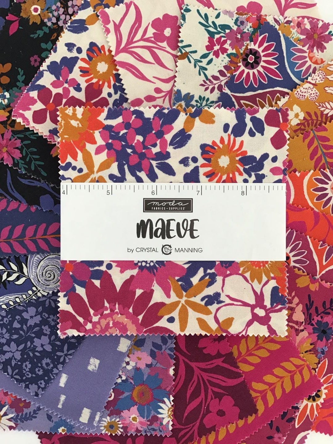 Maeve Charm Pack by Crystal Manning for Moda Fabrics, (42) 5" Precut ...