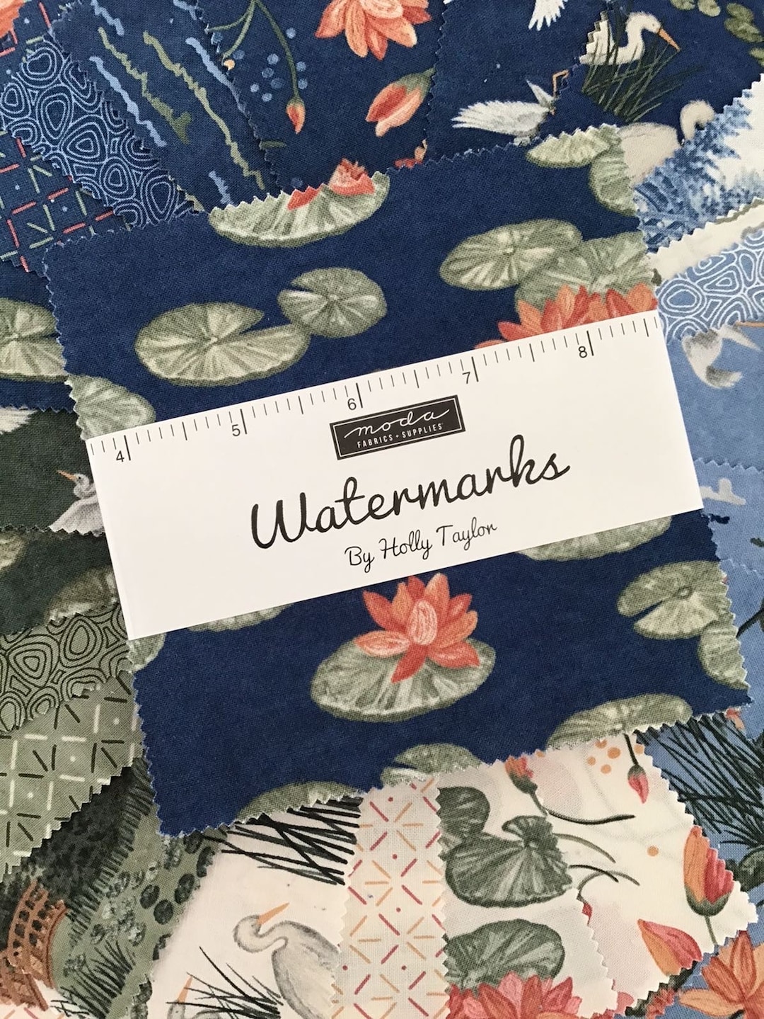 Watermarks Charm Pack by Holly Taylor for Moda Fabrics 42 - Etsy