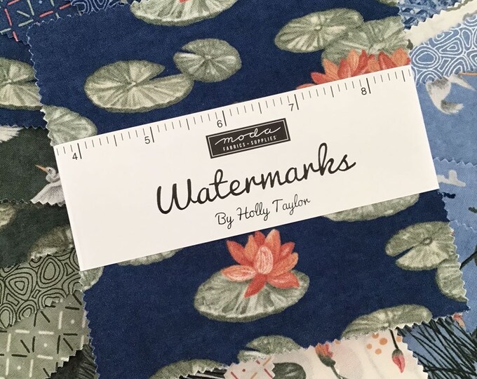 Watermarks Charm Pack by Holly Taylor for Moda Fabrics, (42) 5" Precut ...