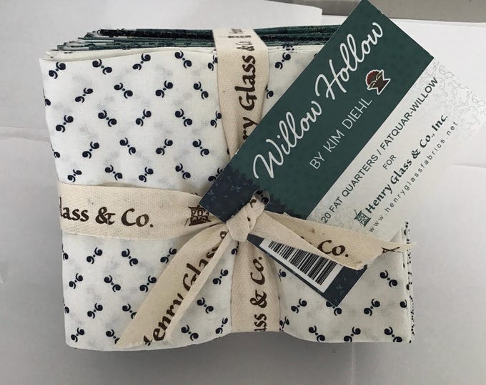 Willow Hollow Fat Quarter Bundle by Kim Diehl for Henry Glass, (20) 18 ...