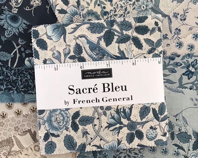 Sacre Bleu Charm Pack by French General for Moda Fabrics, (42) 5 ...