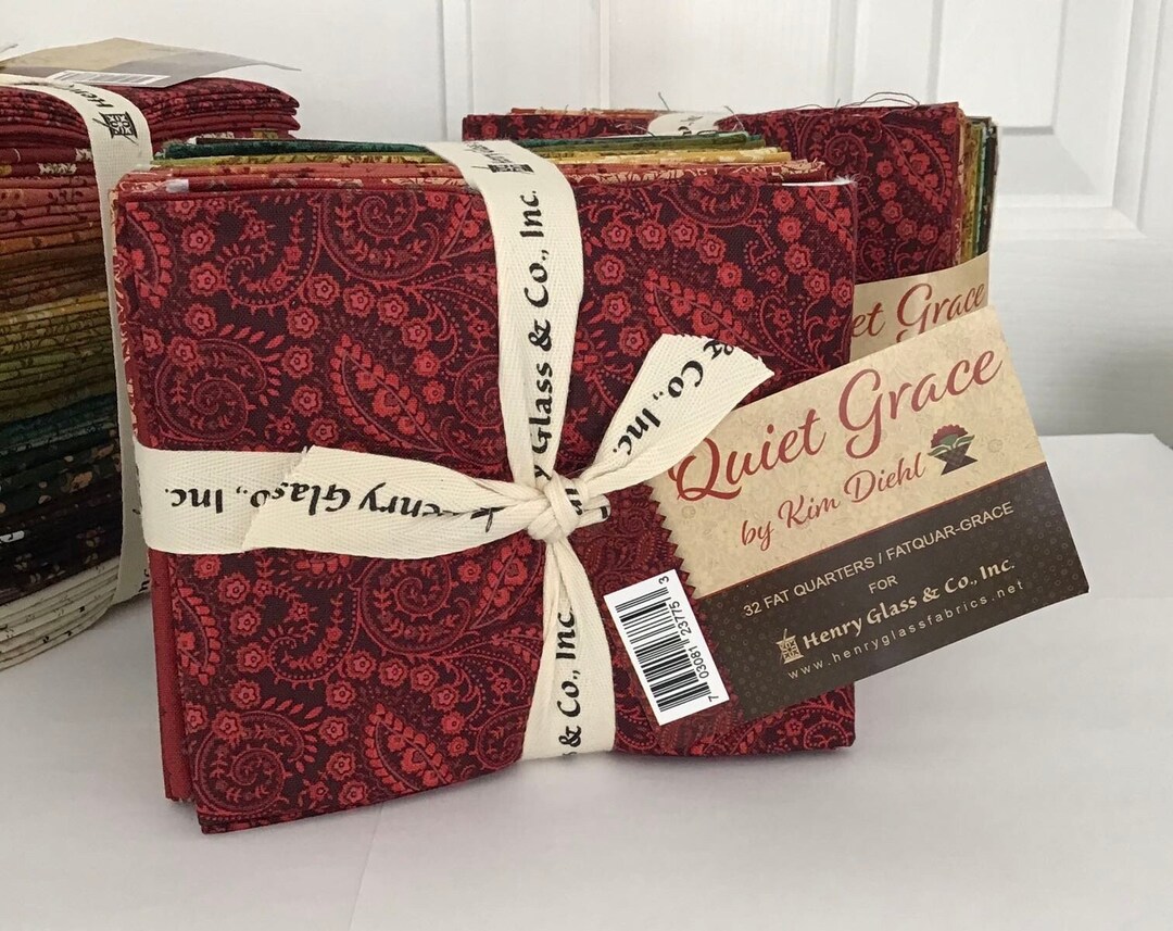 Quiet Grace Fat Quarter Bundle by Kim Diehl for Henry Glass & Co, 32 18 ...