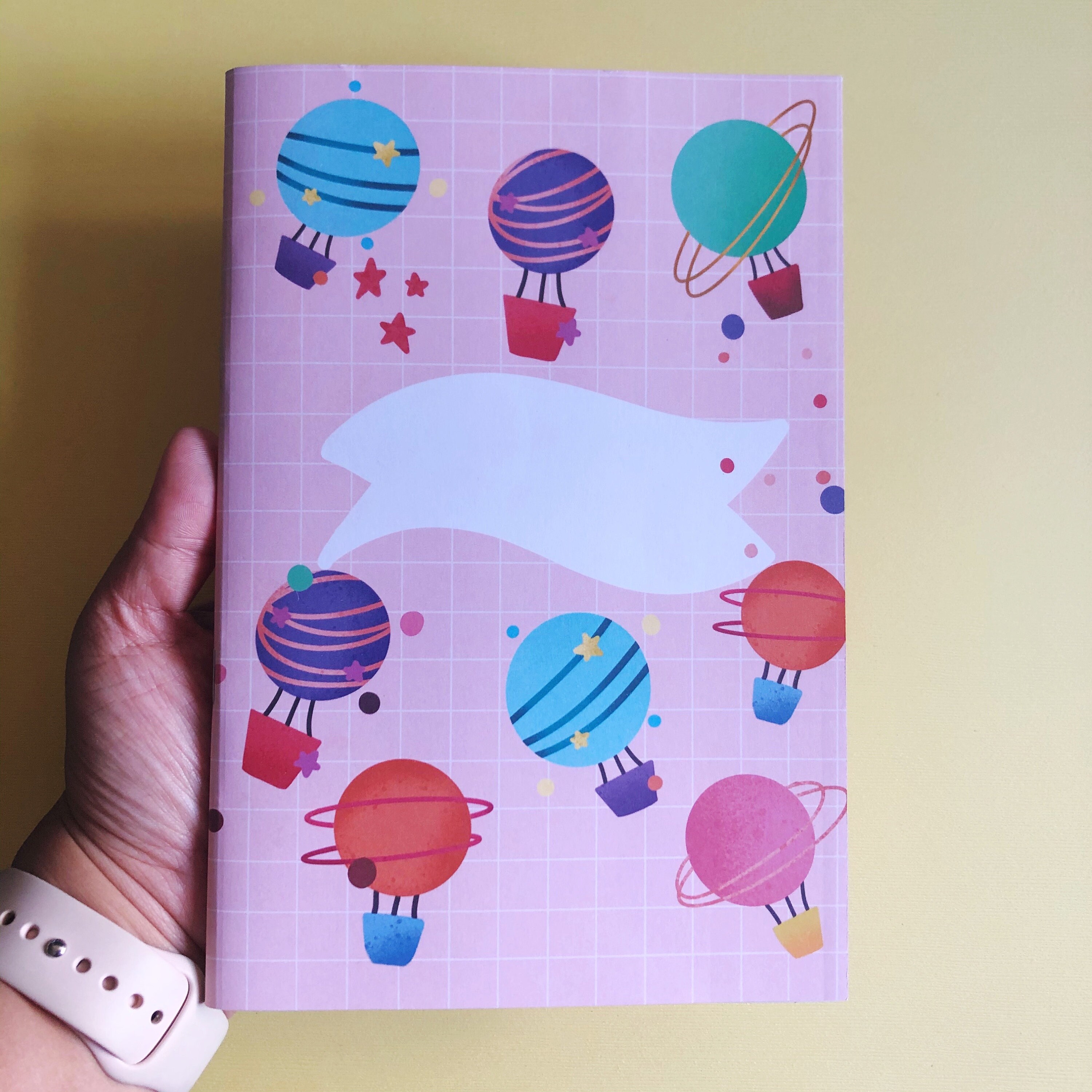 Galaxy Notebook / Air Balloon Notebook / Cute Notebook / - Etsy España