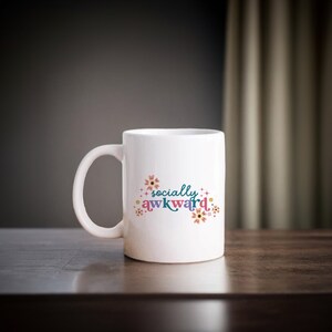Social Awkward Mug | Social Anxiety Mug | Anxiety Meme Mug | Coffee Mug ...
