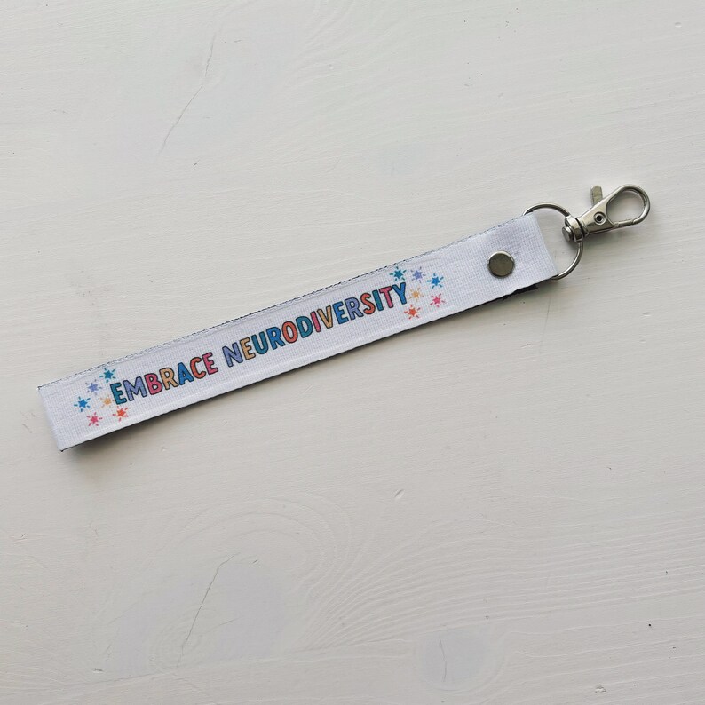 ADHD Awareness Keychain - Mental Health Lanyard, Support Neurodiversity ...