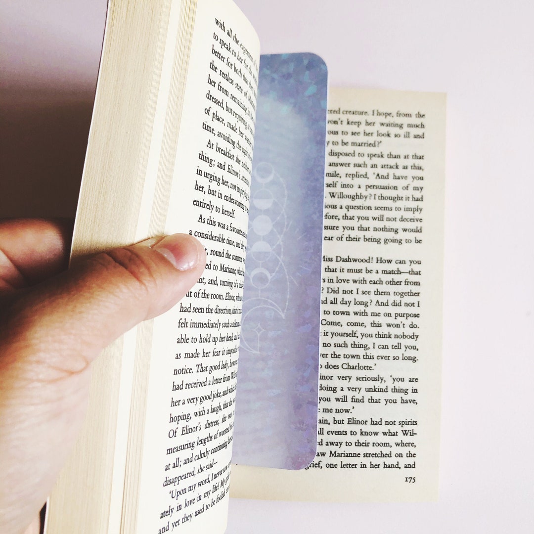 Holographic Bookmark | Book Lover Bookmark | Holo Bookmark | Moon ...