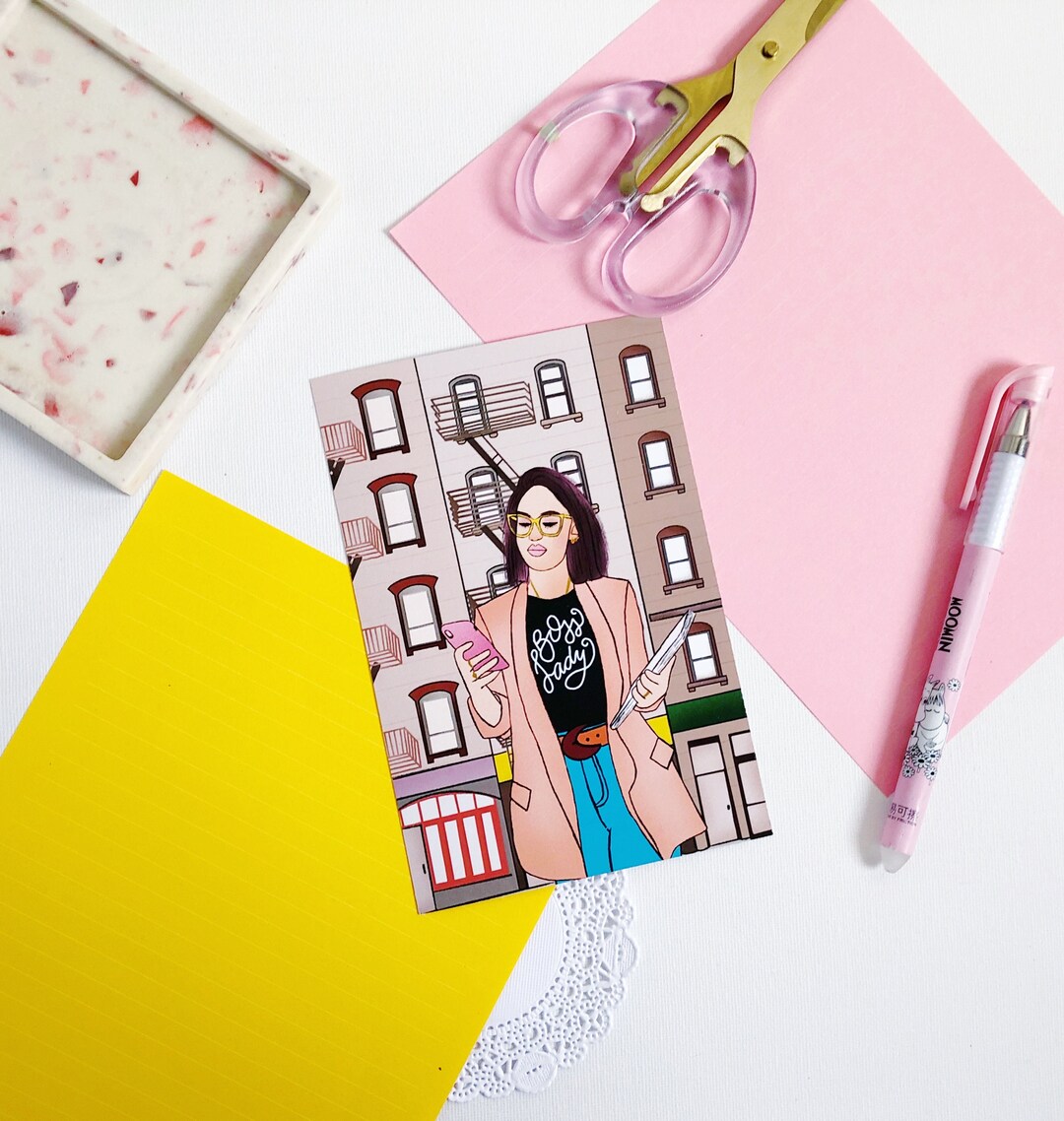 Lady Boss Art Print | Lady Boss Illustration Print | Wall Decor ...