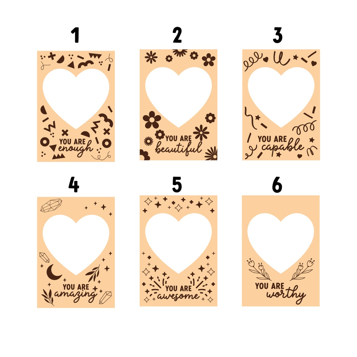 Affirmation Wood Frame | Instagram Wood Frame | Engraved Magnetic Wood ...