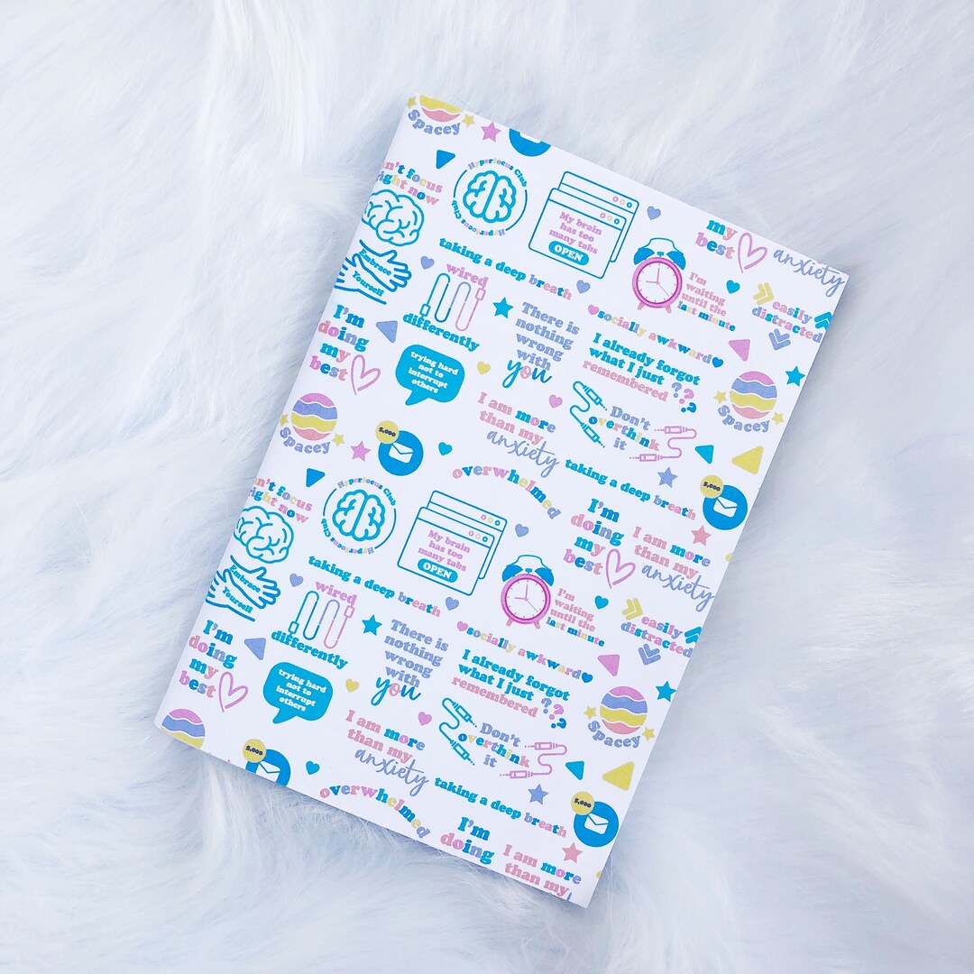 ADHD Club Notebook | Handmade Notebook | Recycled Notebook |ADHD ...