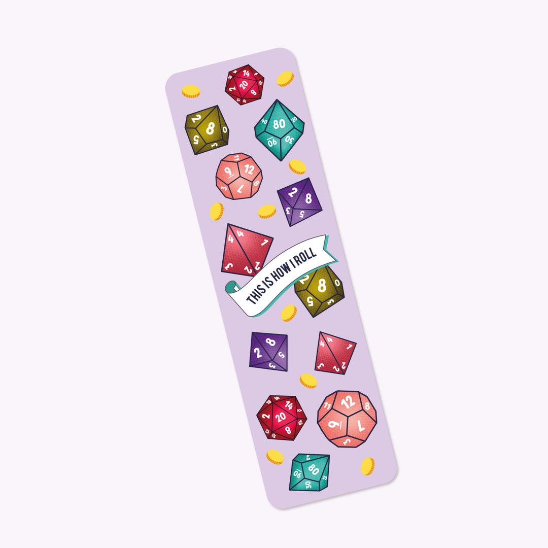 DND Bookmark | D&D Bookmark | Book Accessories | Art Supplies Bookmark ...