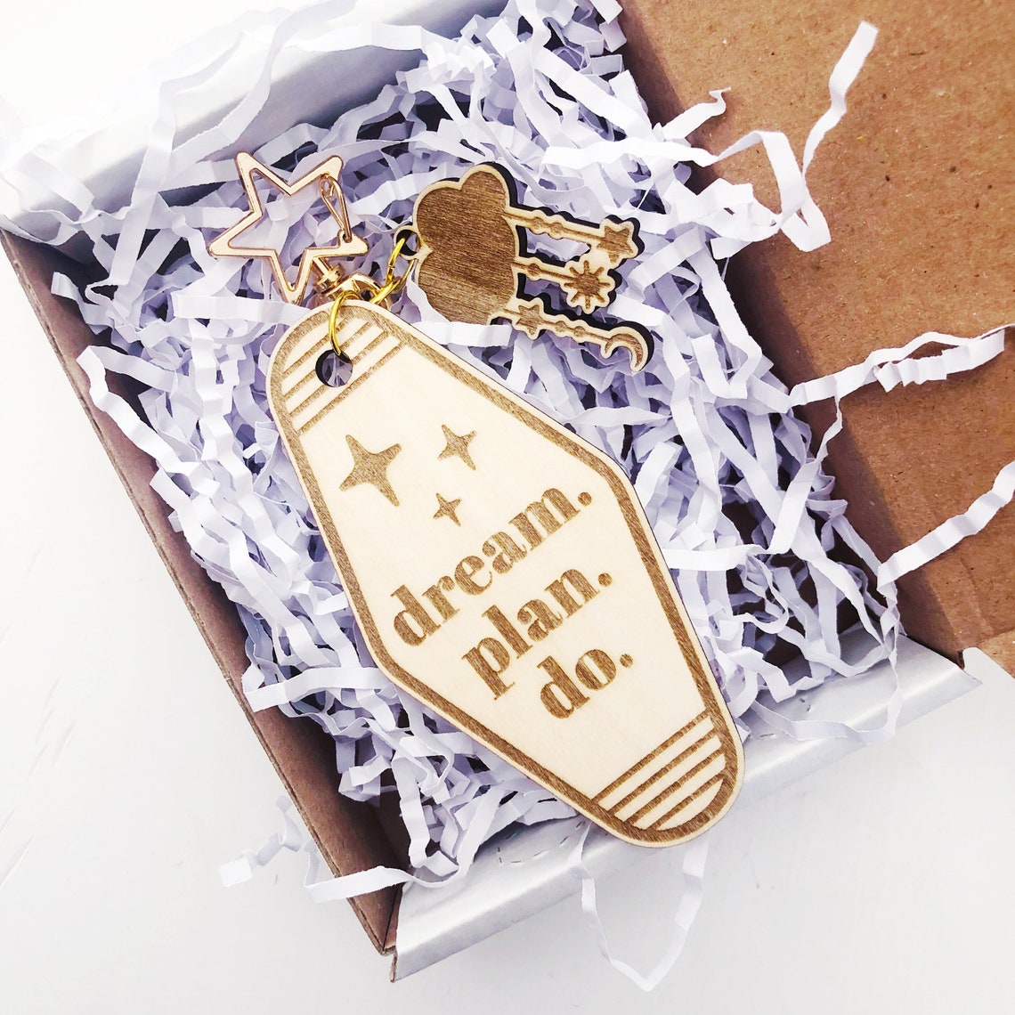 Dream Plan Do Keychain | Dream Keychain | Dream Keyring | Engraved Wood ...