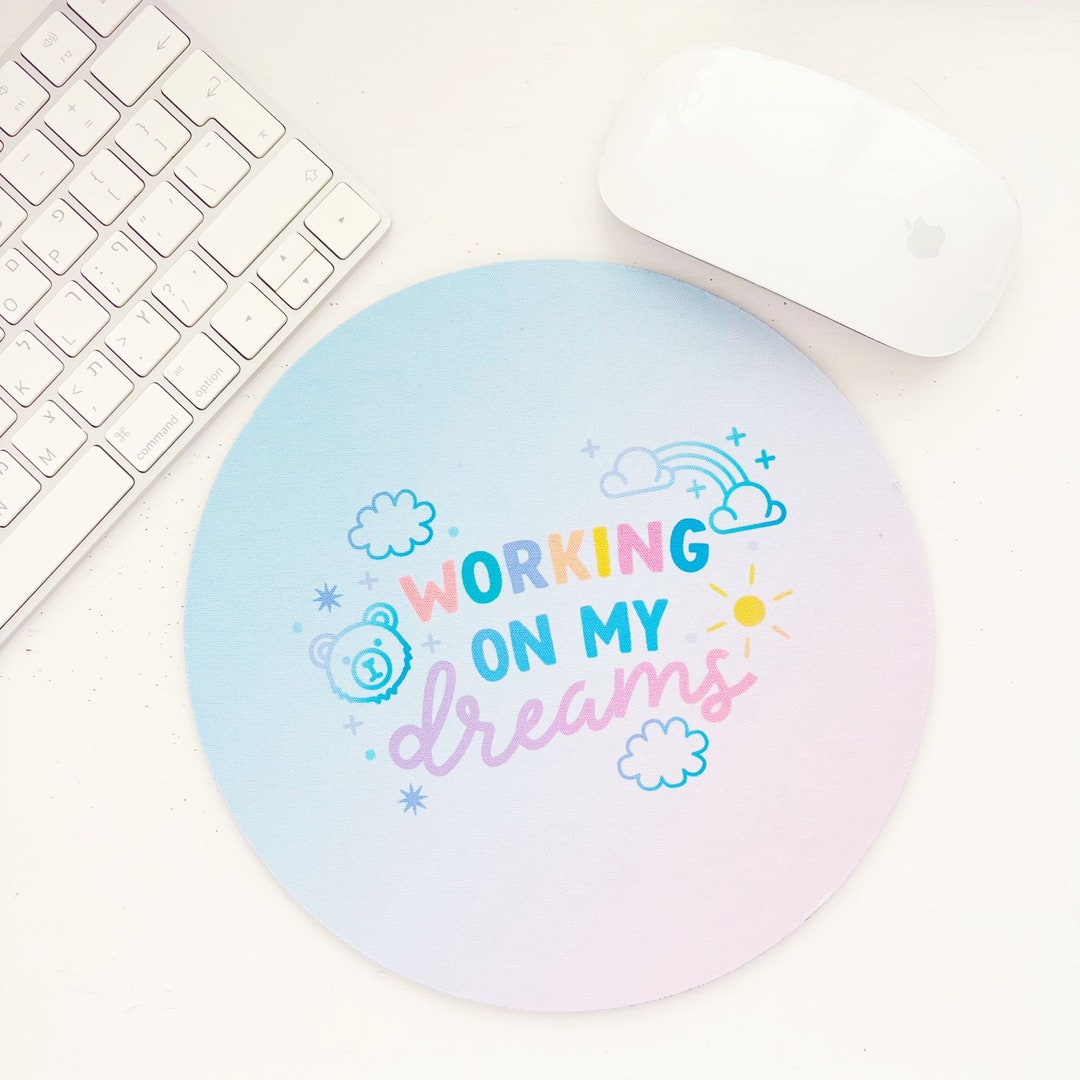 Working on My Dreams Mouse Mat | Aesthetic Mouse Mad | Cozy Mousemat ...