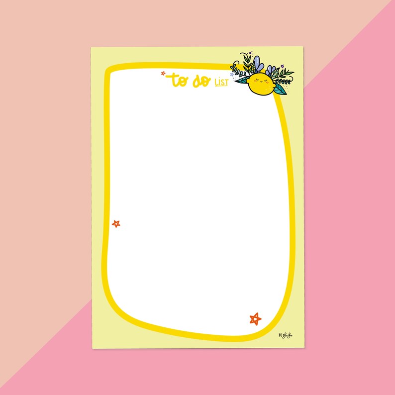 Digital & Printable To-do List Notepad - Etsy