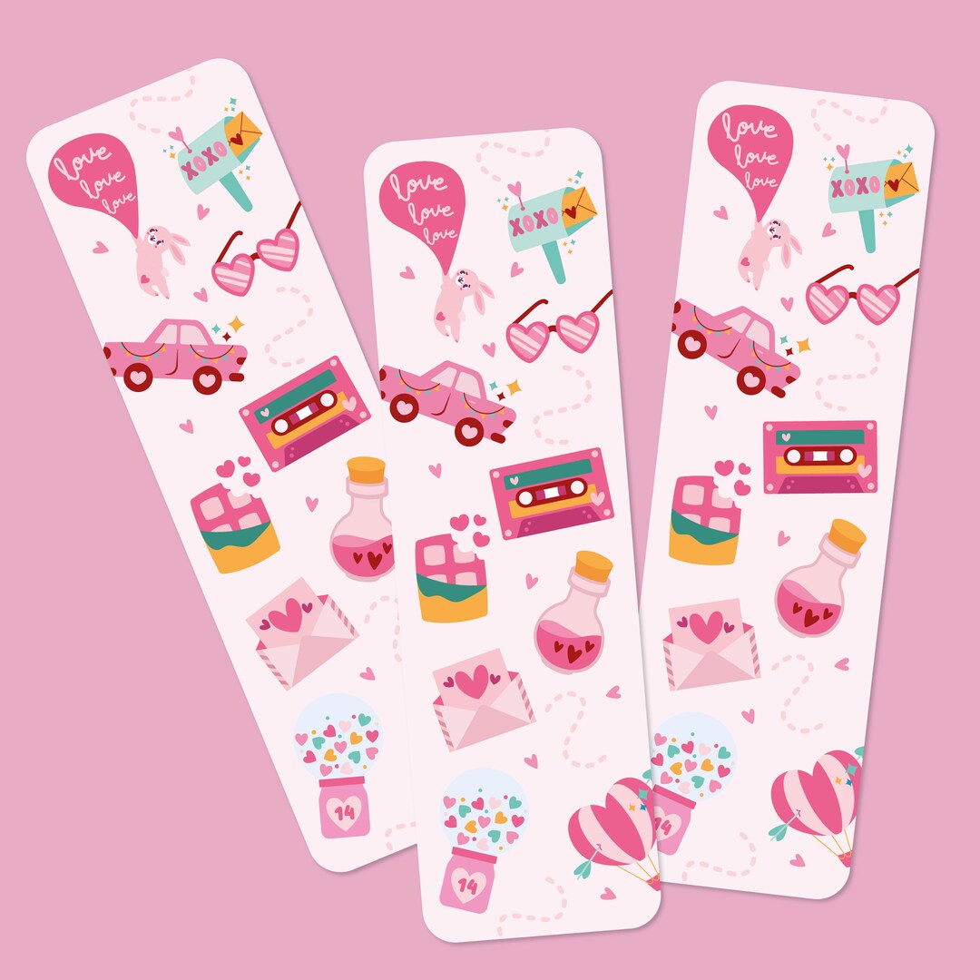 Valentine's Day Bookmark | Valentine's Bookmark | Book Accessories ...