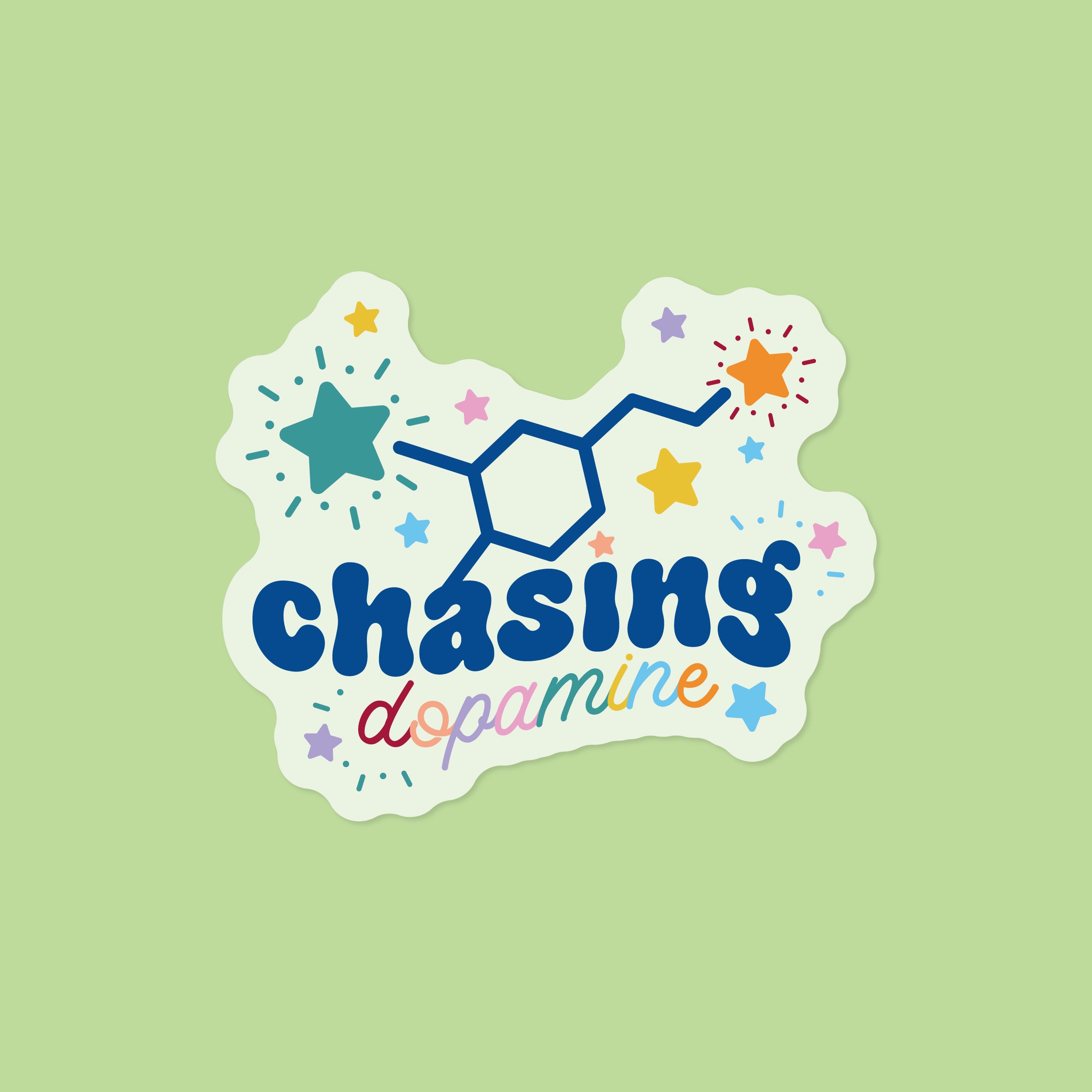Dopamine Sticker Chasing Dopamine Glossy Sticker Vinyl - Etsy