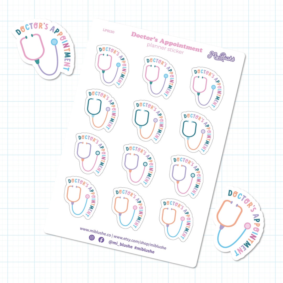 Appointment Planner Sticker - Doctor's Visit, Bullet Journal - Etsy
