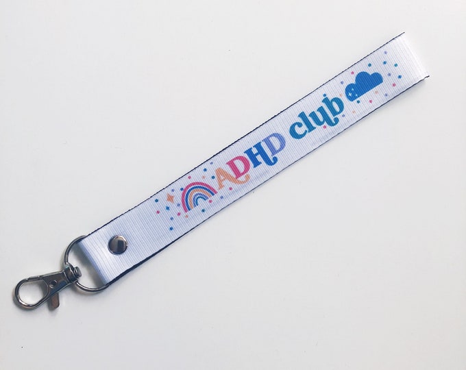 ADHD Club Lanyard | Adhd Club Keychain | Adhd Awareness Keychain | Adhd ...