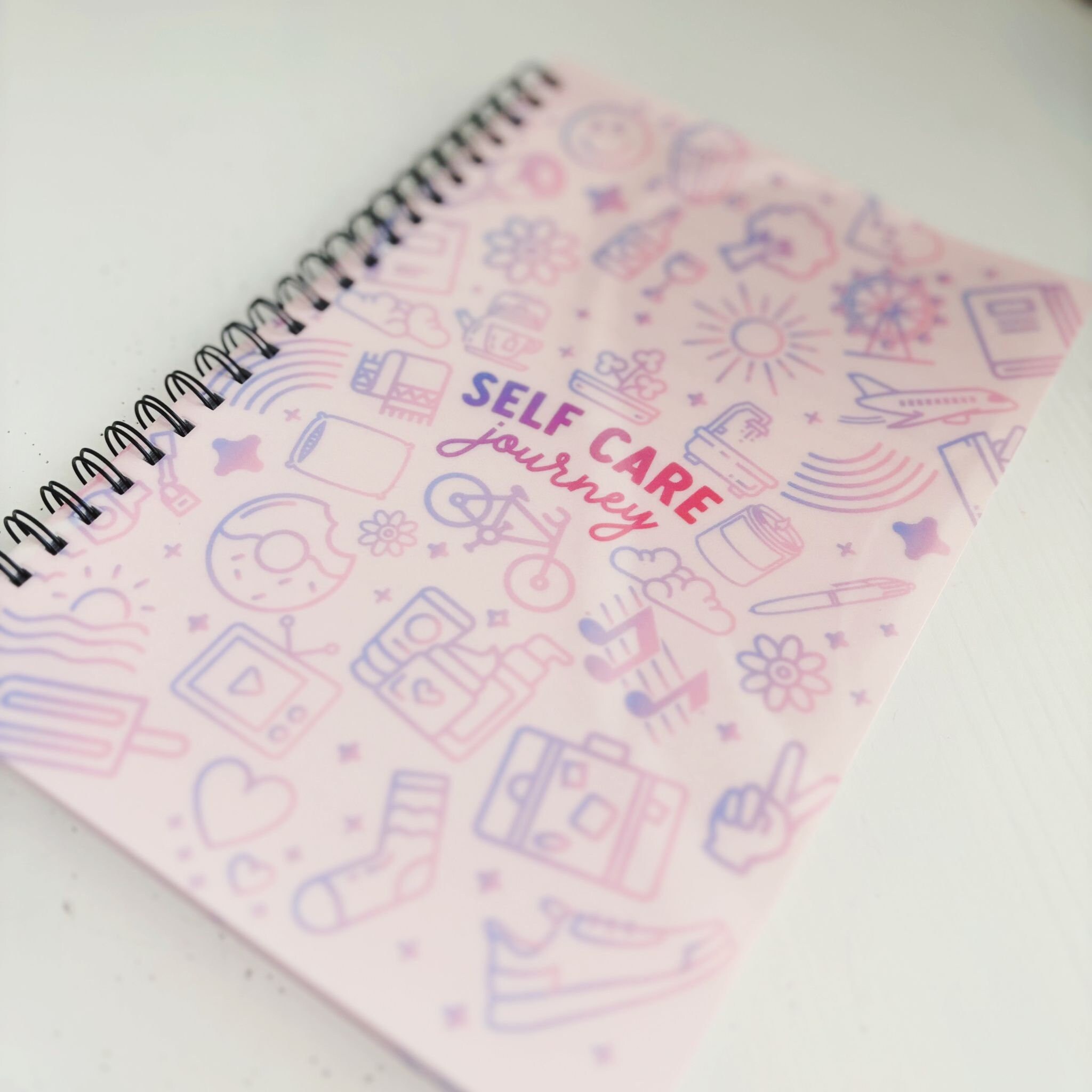 Self-care Spiral Notebook Stationary Desk Accessories Cute Notebooks - Etsy