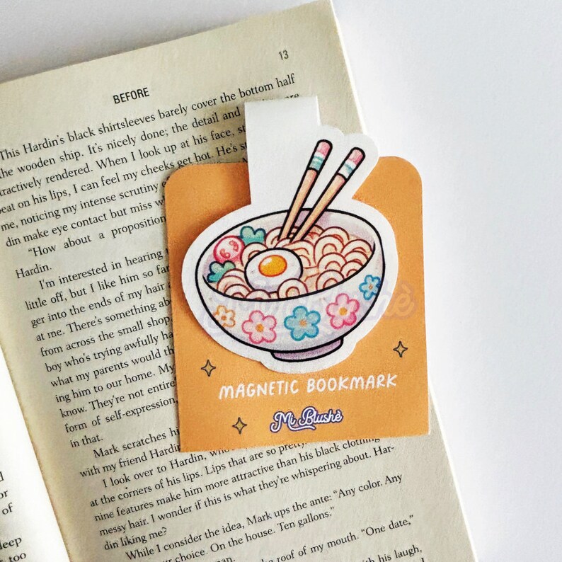 Ramen Bowl Bookmark, Korean Bookmark, Book Lovers Gift, Bookish Gift ...