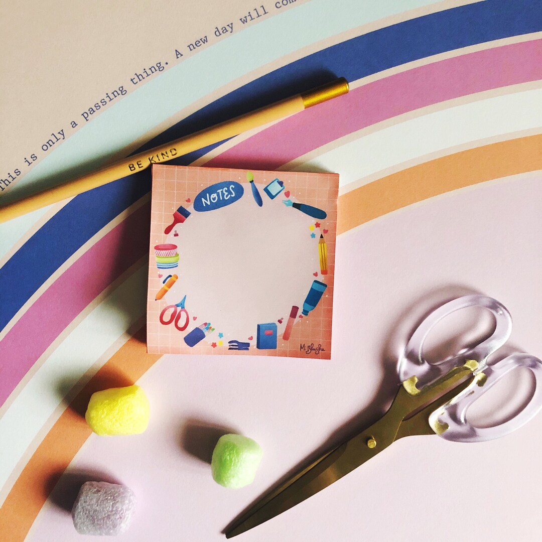 Craft Memo Pad | Art Memo Pad | Craft Supplies Memo Pad | Stationary ...