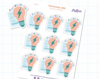 Bill Pay Stickers - Etsy
