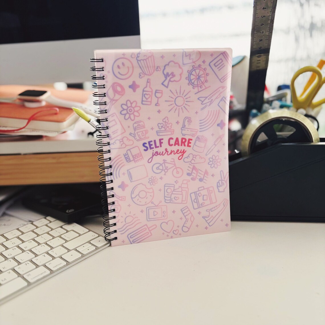 Self-care Spiral Notebook Stationary Desk Accessories Cute Notebooks - Etsy
