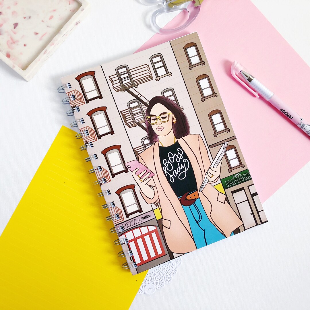 Lady Boss Spiral Notebook Lady Boss Notebook Cute Notebook Soft Spiral ...