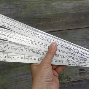 Vintage Metal Ruler, Soviet Meter, Measuring Device, Measuring Tools ...