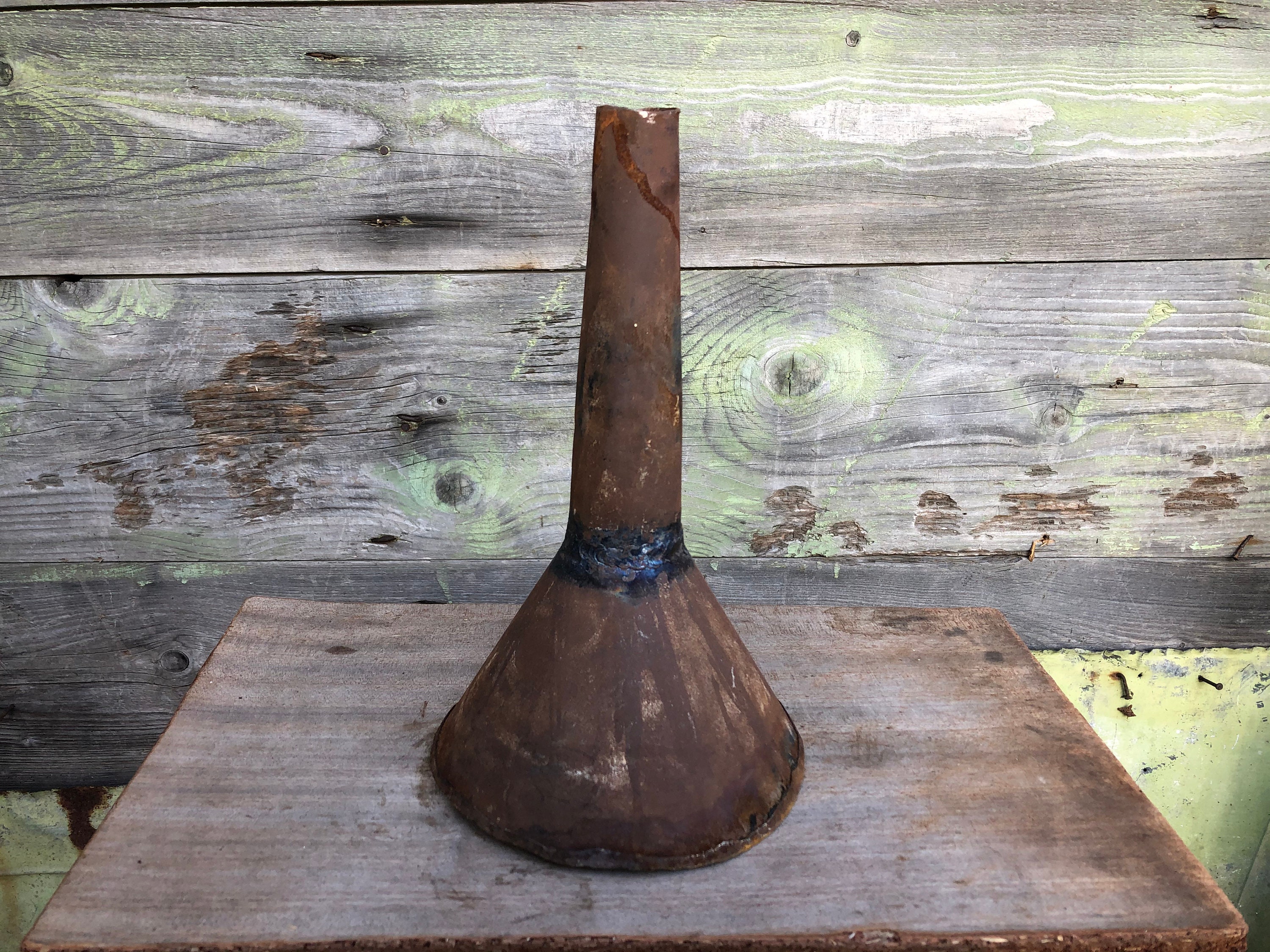 Vintage Funnel Metal Funnel Rusty Funnel Primitive Funnel - Etsy