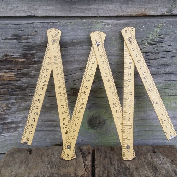 Vintage Wooden Ruler - Etsy