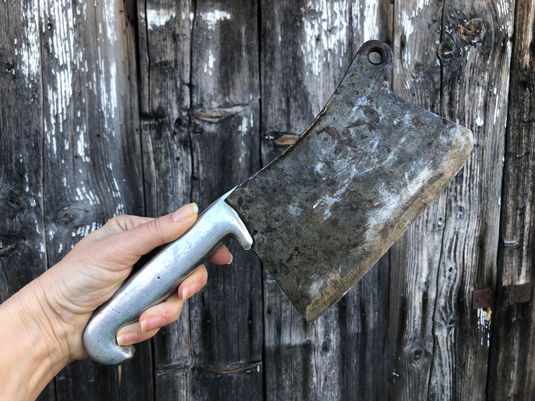 Vintage Cleaver, Meat Cleaver, Butcher's Knife, Old Rusty Cleaver ...