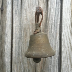 Vintage Bell, Rusty Bell, Small Bell, Primitive Bell, Jingle Bell ...