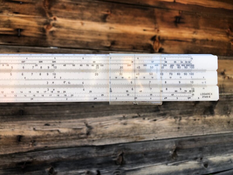 Vintage Logarithmic Ruler Slide Ruler Engineering Tools - Etsy