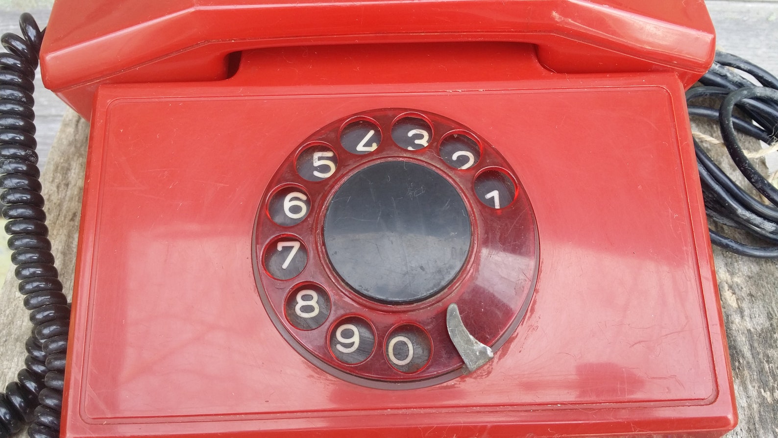 Vintage Rotary Phone Red Rotary Telephone Soviet Phone Desk - Etsy