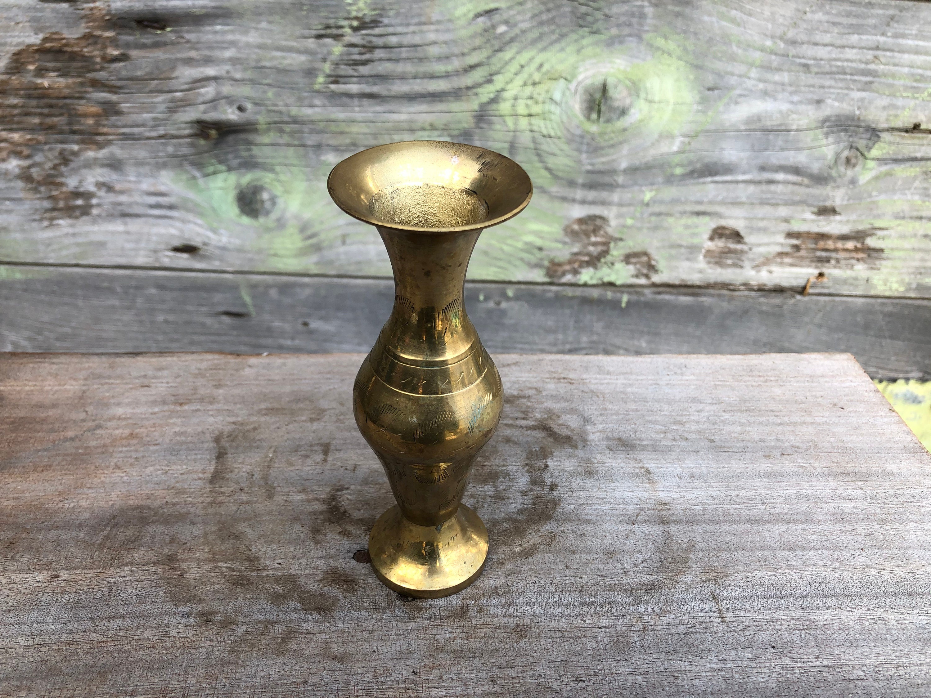 Vintage Brass Vase Small Brass Vase Collectible Brass Vase | Etsy