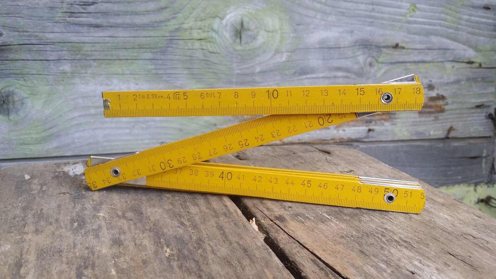 Vintage Wooden Ruler Folding Ruler Yellow Wooden Meter - Etsy