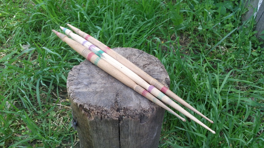 Vintage Spindles, Wooden Spindles, Set of 3 Spindles, Vintage Wood ...