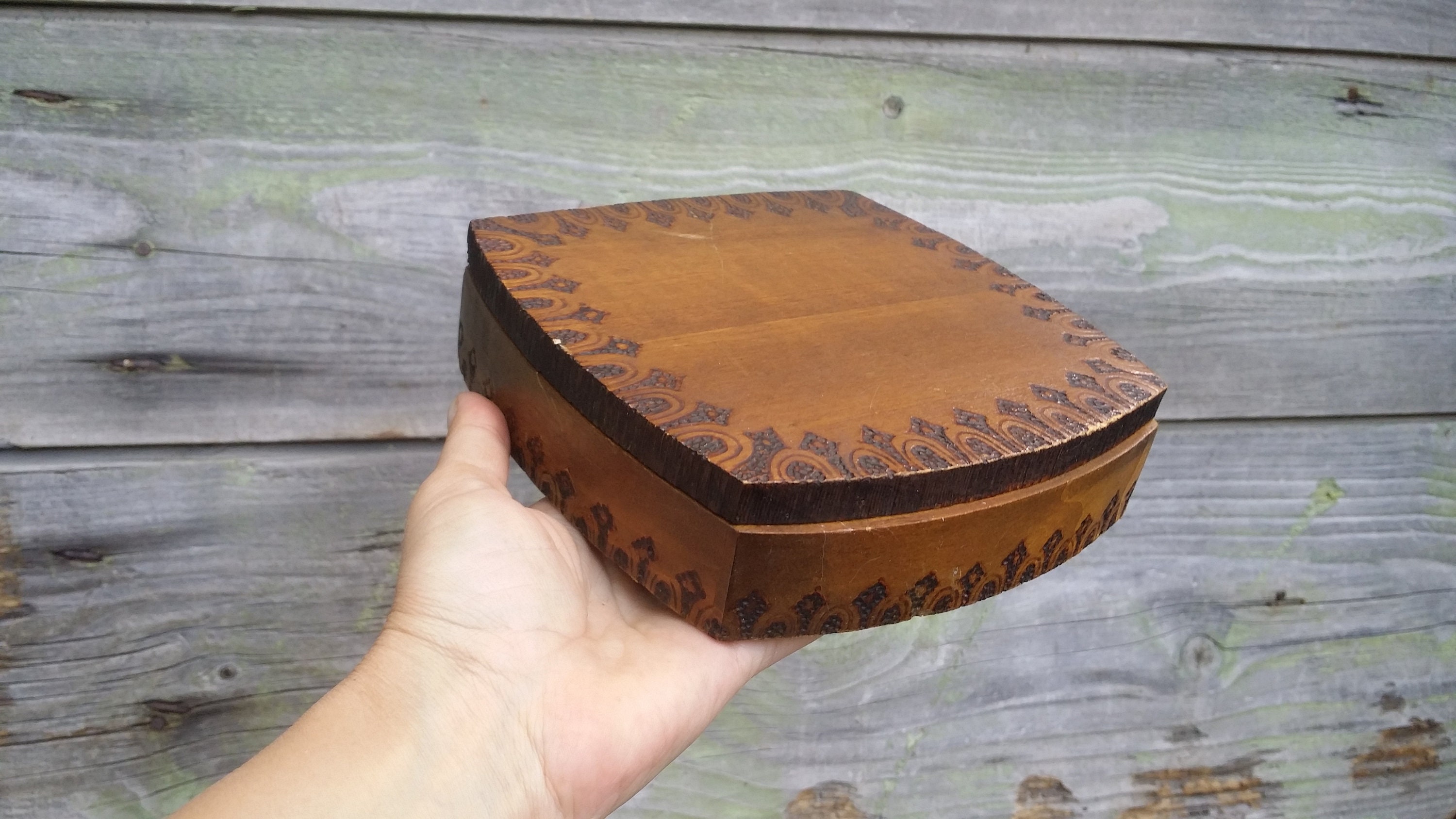 Wooden box Vintage wood box Wood box Decorative box Rustic | Etsy