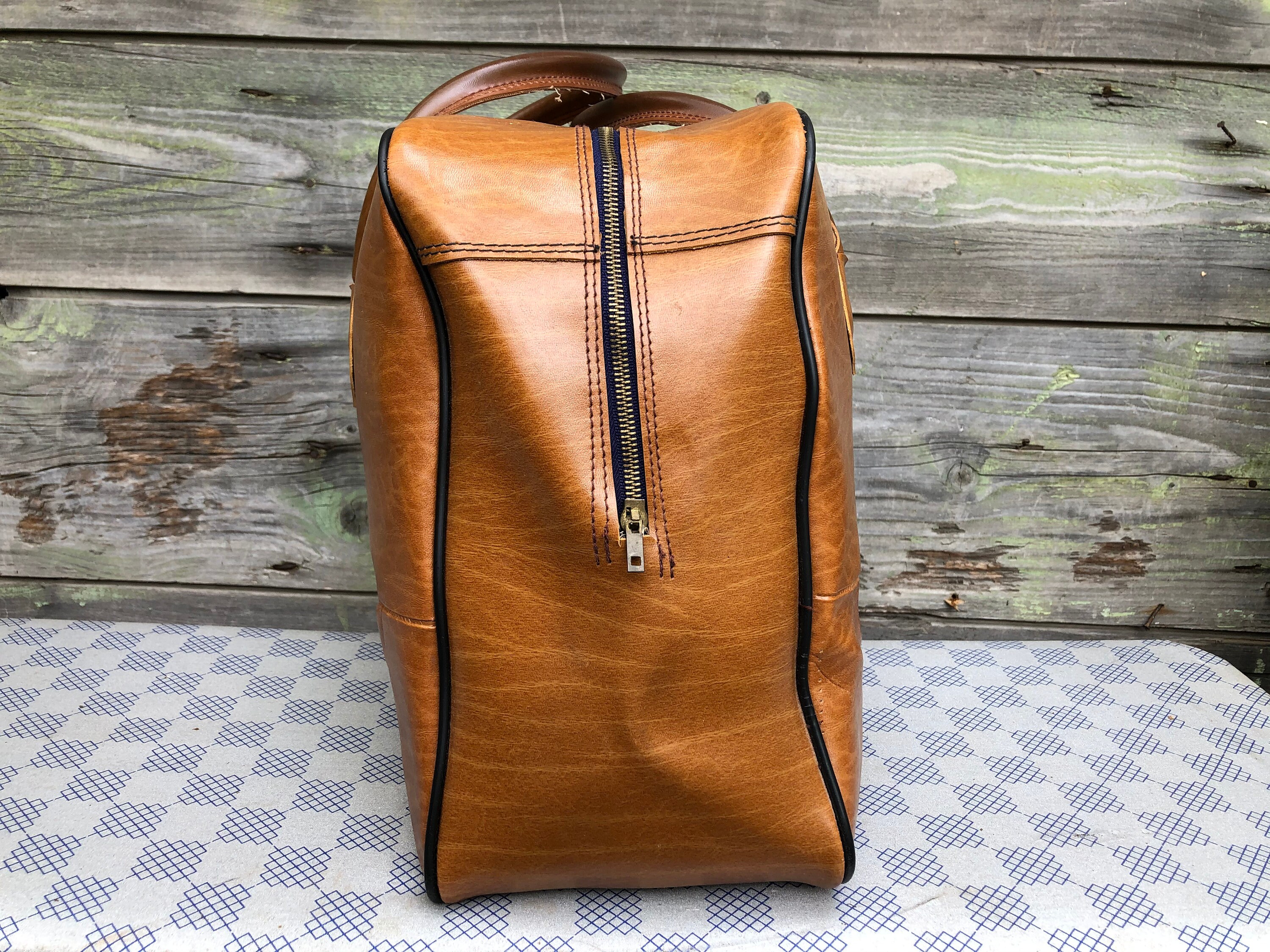 Vintage Travel Bag Leather Backpack Briefcase Sack Brown | Etsy