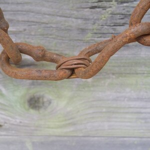 Vintage Chain Rusty Chain Antique Iron Chain Hand Forged - Etsy
