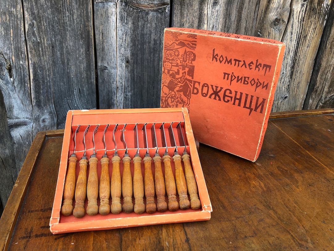 Vintage Cutlery Set, Vintage Flatware, Vintage Tableware, Feeding Set ...