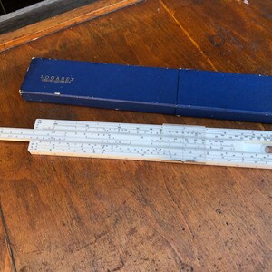 Vintage Logarithmic Ruler, Slide Ruler, Engineering Tools, Sliding ...