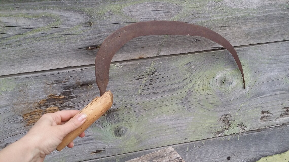 Vintage Sickle Hand Sickle Primitive Sickle Rusty Sickle - Etsy