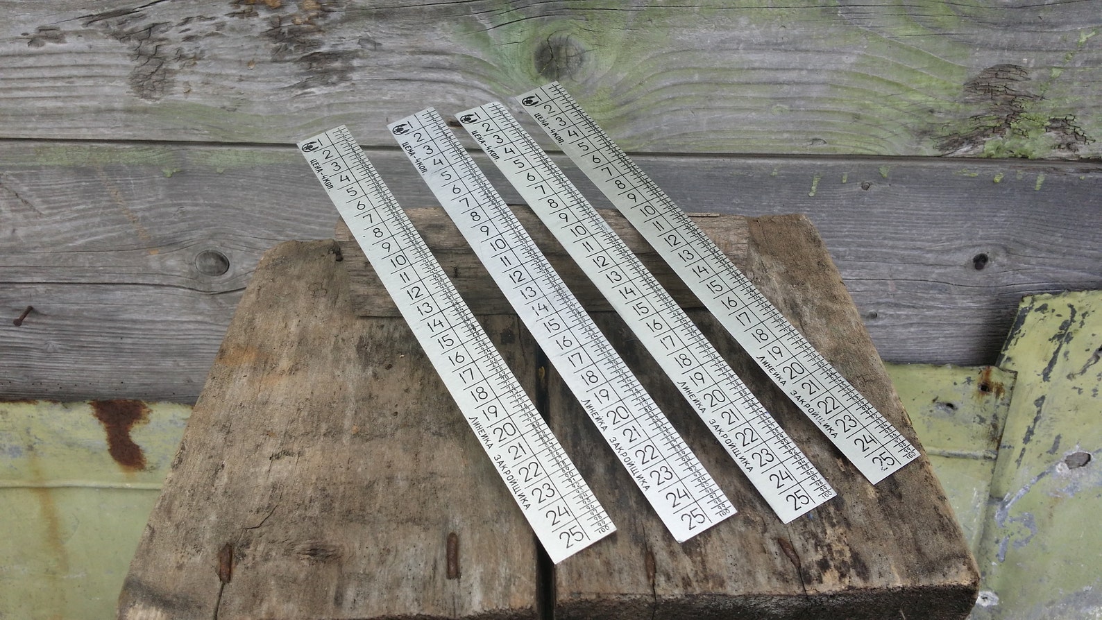Vintage Metal Ruler, Soviet Meter, Measuring Device, Measuring Tools ...