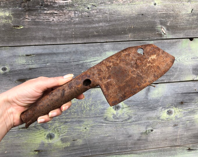 Vintage Cleaver, Meat Cleaver, Butcher's Knife, Old Rusty Cleaver ...