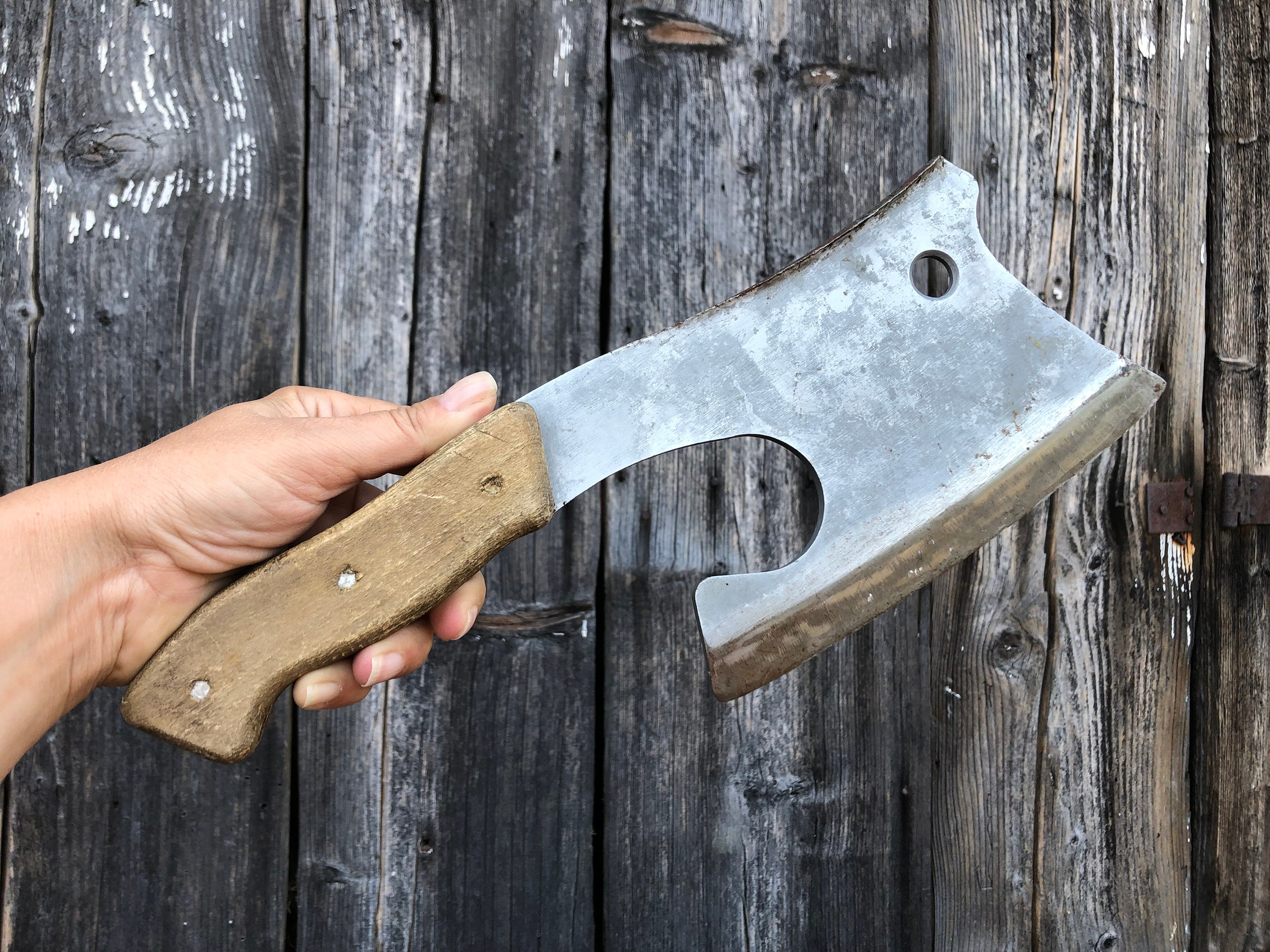 Vintage Cleaver Meat Cleaver Butcher's Knife Old Rusty - Etsy