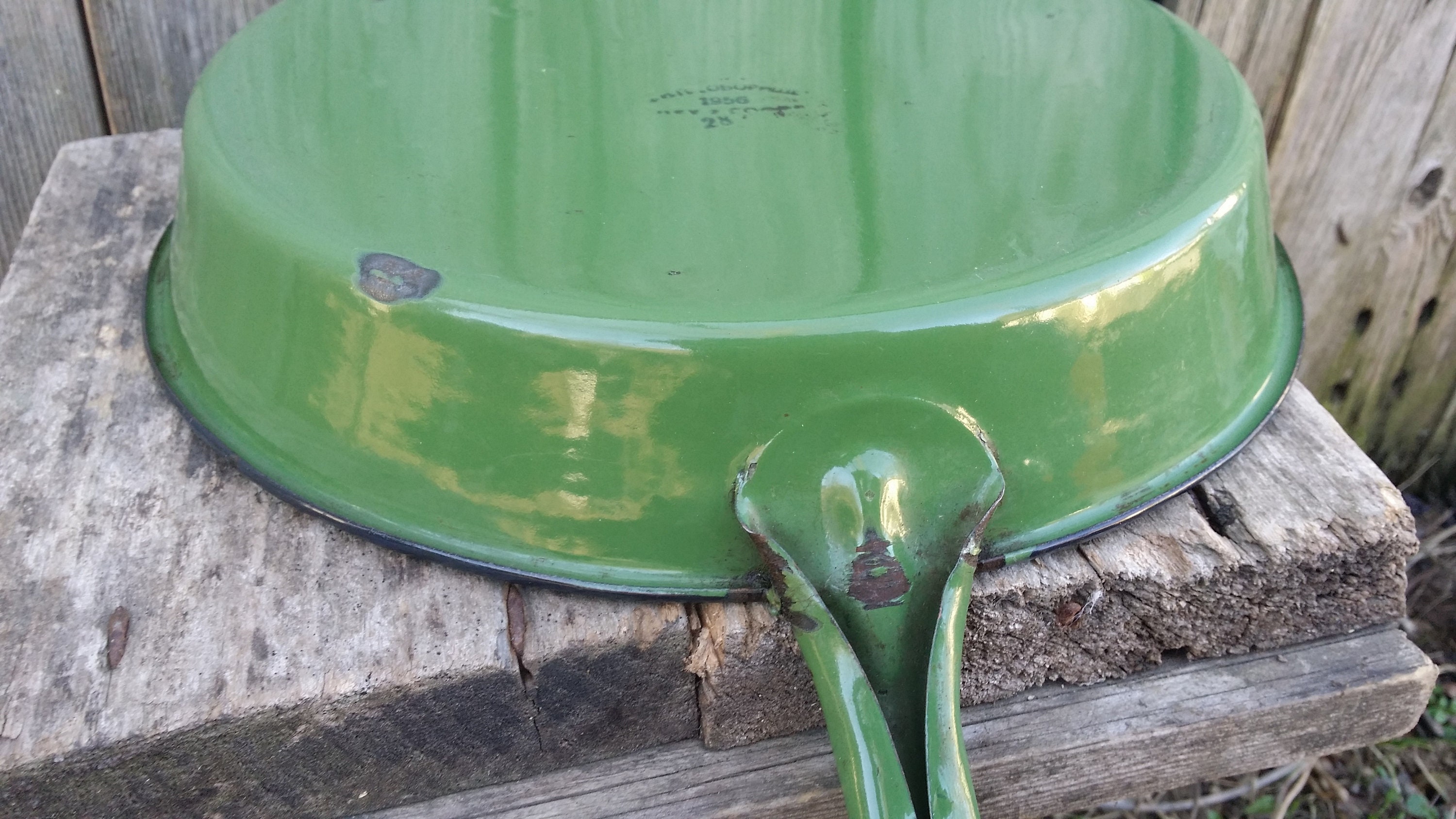 Vintage Pan From 1956 S Fry Skillet Pan Enamelware Baking - Etsy