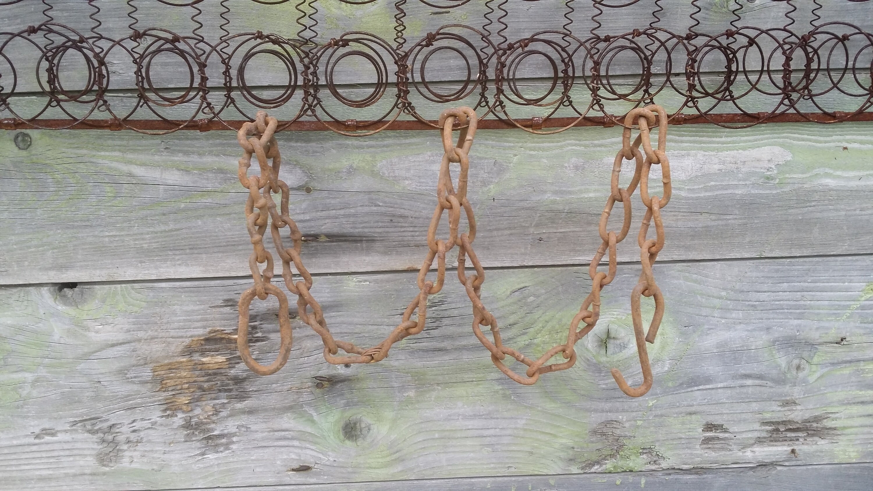 Vintage Chain Rusty Chain Antique Iron Chain Hand Forged - Etsy