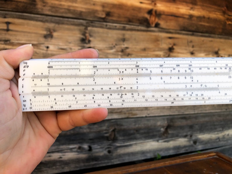 Vintage Logarithmic Ruler Slide Ruler Engineering Tools - Etsy